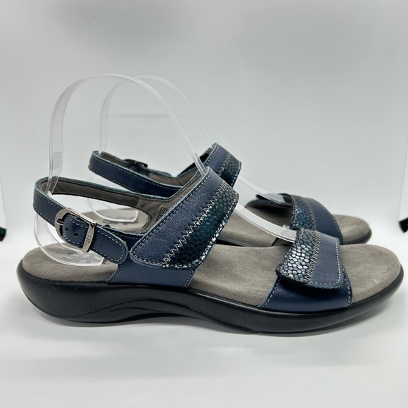 SAS | Shoes | Sas Womens Nudu Sandal Navy Blue Comfort Sandals With ...